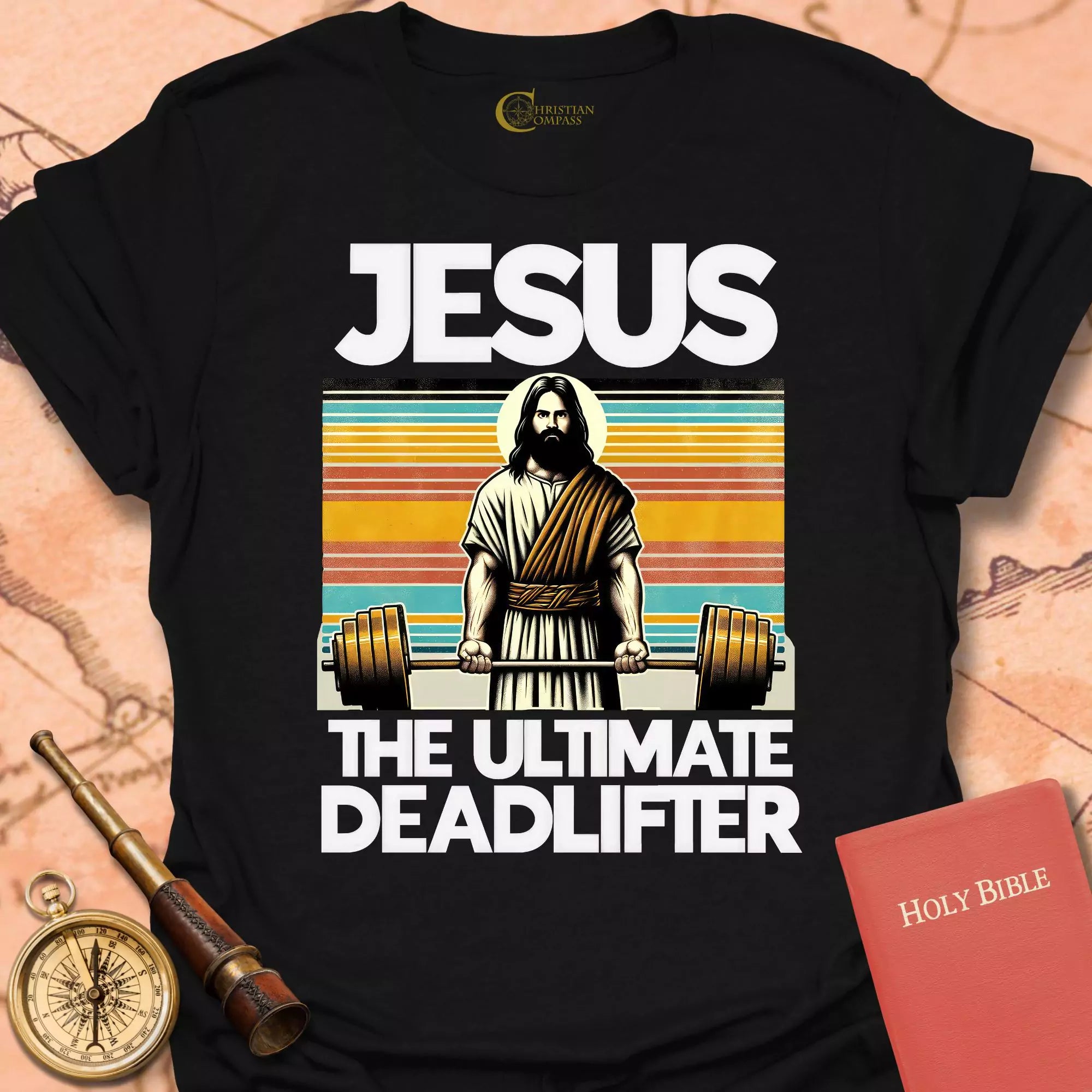 Jesus Deadlifter T-Shirt – Christian Compass